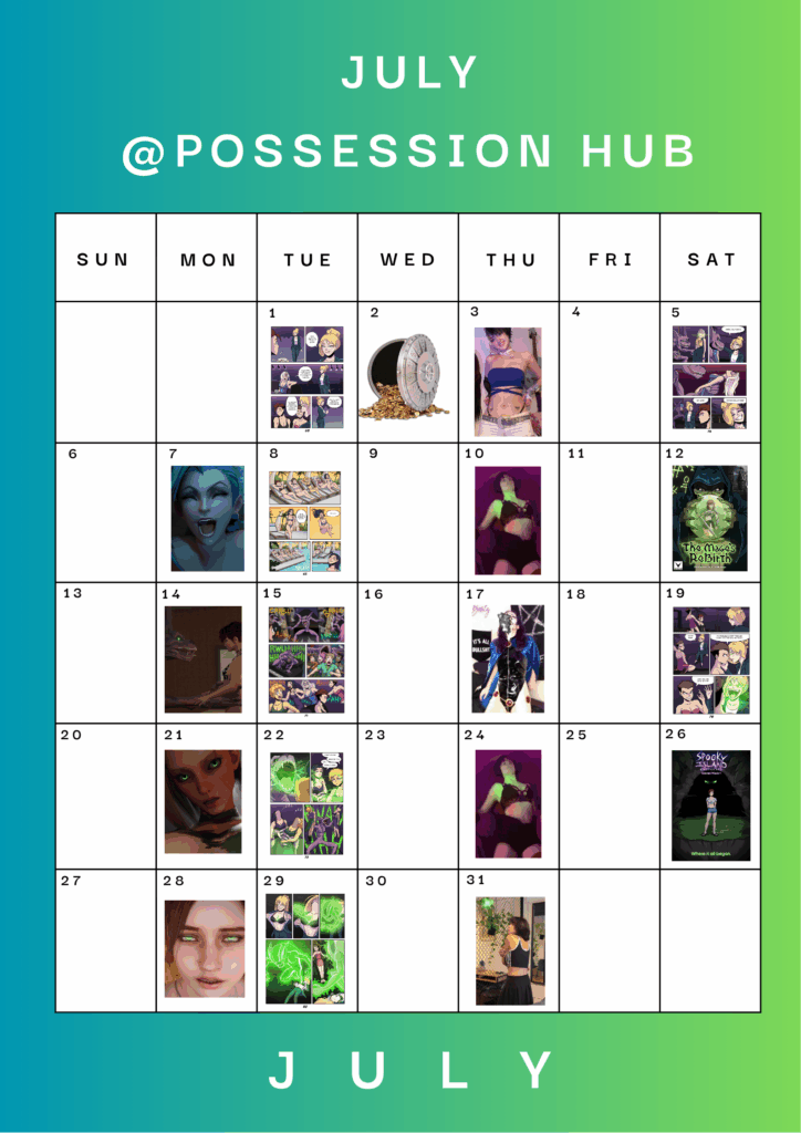 Content Schedule – POSSESSION HUB